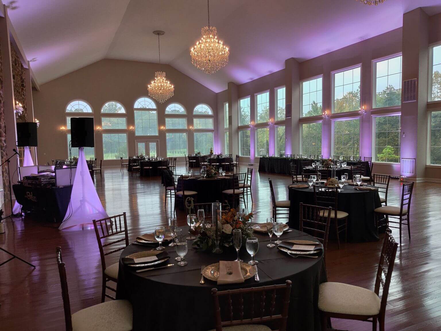 Uplights Accent Lighting Mood Lighting | Mountain Event Services